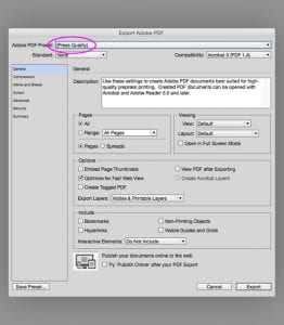 PXPOHIO - Steps for Creating a Press-Ready PDF in InDesign